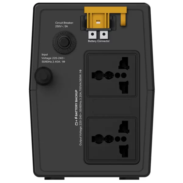 APC BVG700I-MSX Easy UPS 700VA, Tower, 230V, 2 Universal Outlets, AVR ...